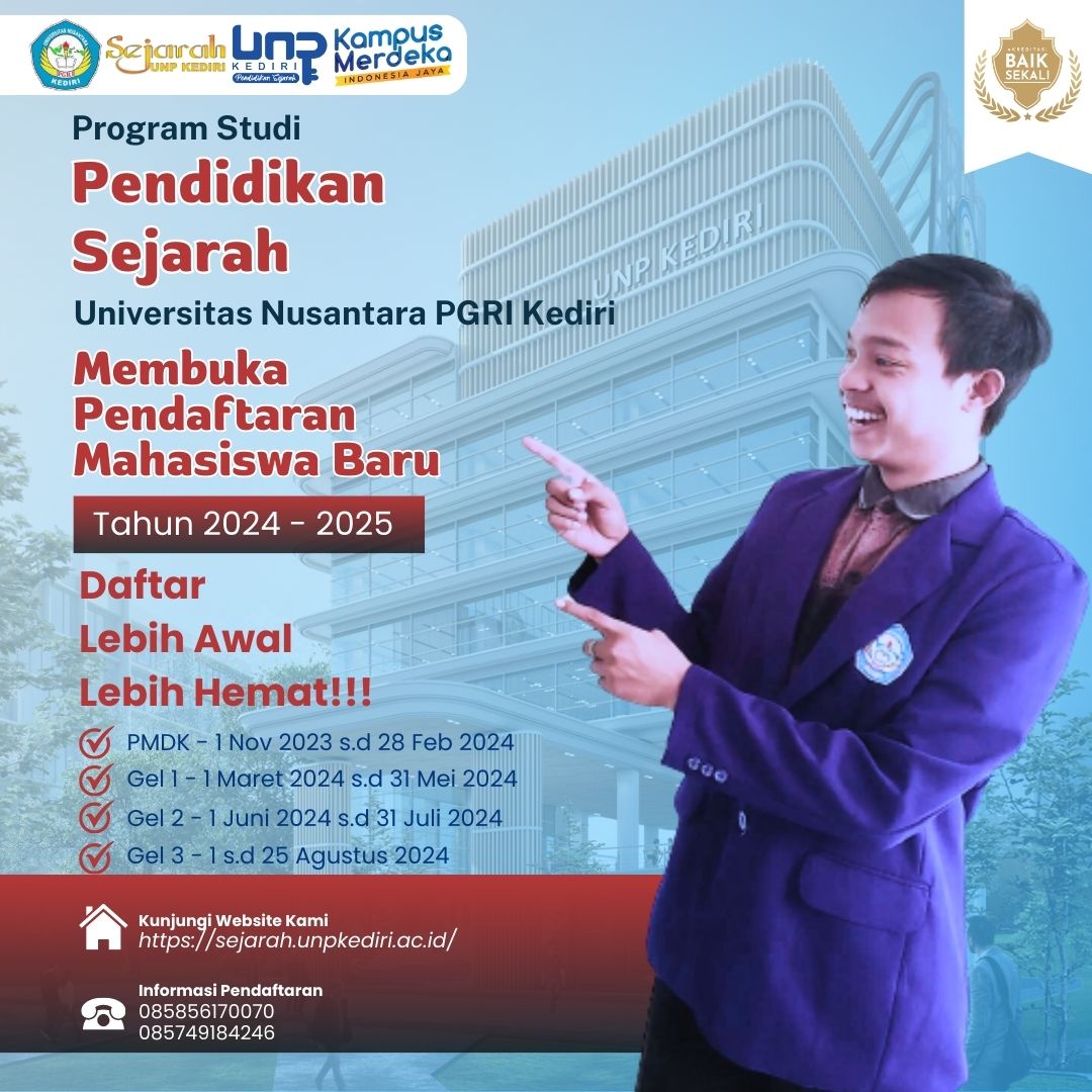 Brosur Pendaftaran Mahasiswa Baru Prodi Pendidikan Sejarah – Pendidikan Sejarah