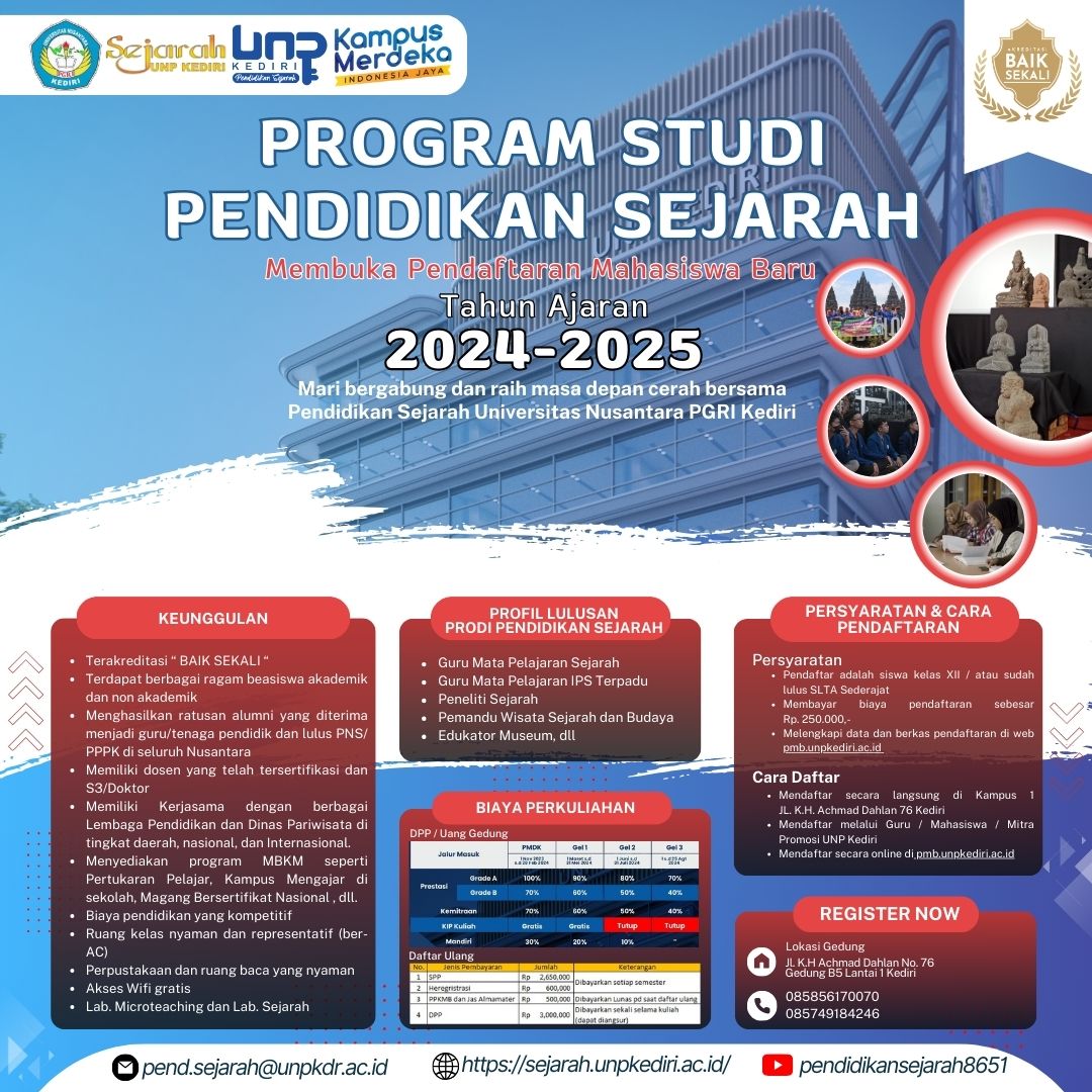Brosur Pendaftaran Mahasiswa Baru Prodi Pendidikan Sejarah – Pendidikan ... Brosur Pendaftaran Mahasiswa Baru Prodi Pendidikan Sejarah – Pendidikan ...